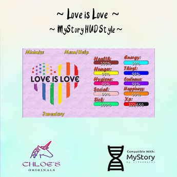 Second Life Marketplace - [CO-MS] Love is Love {Mystory Hud Skin}